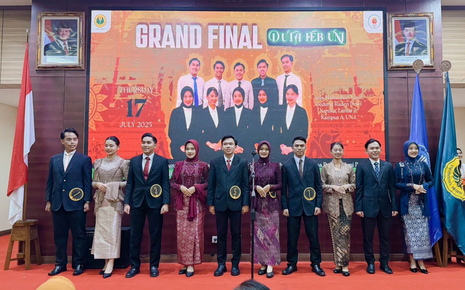 Grand Final Duta FEB UNJ 2025: “Dare to Shine, Ready to Inspire” - UNJ